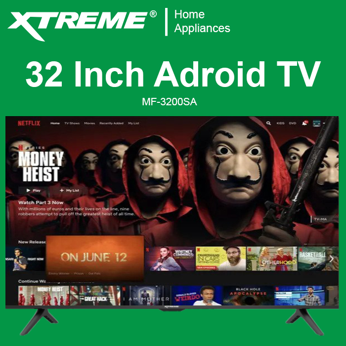 XTREME 32-inch Android 9.0 HD Frameless LED TV with Free Wall Bracket ...