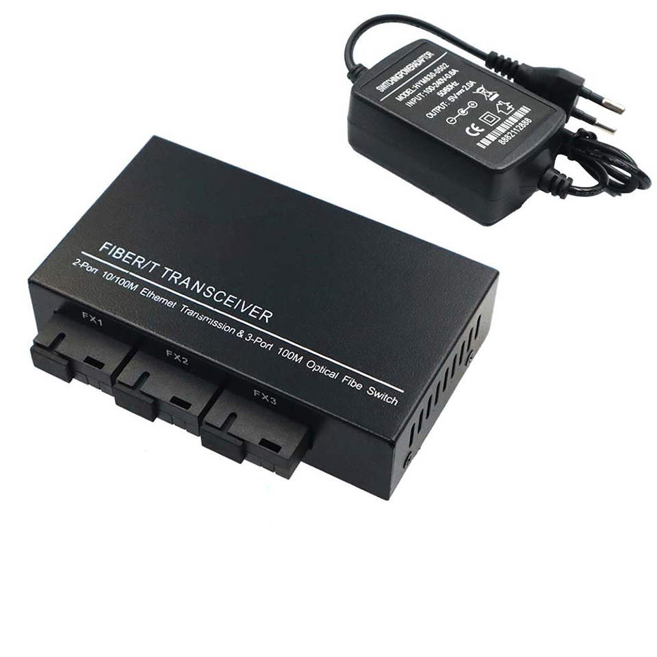 Media Converter 3FO 3LAN Pcb Htb 3FO 3Lan Ethernet Switch Support Poe ...