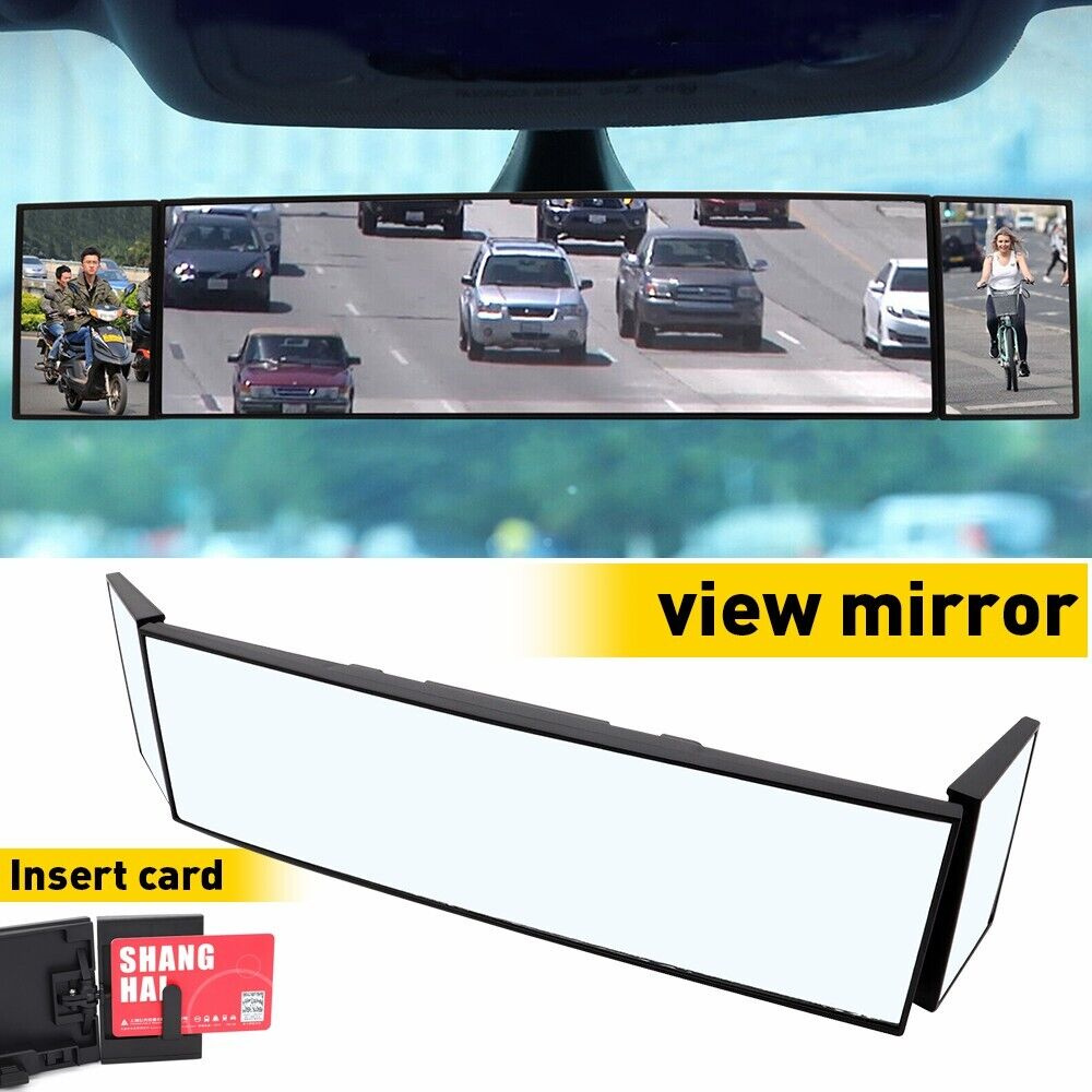 【BorderlessBazaar】Car Clip Rear View Convex Mirror Driving Safety ...