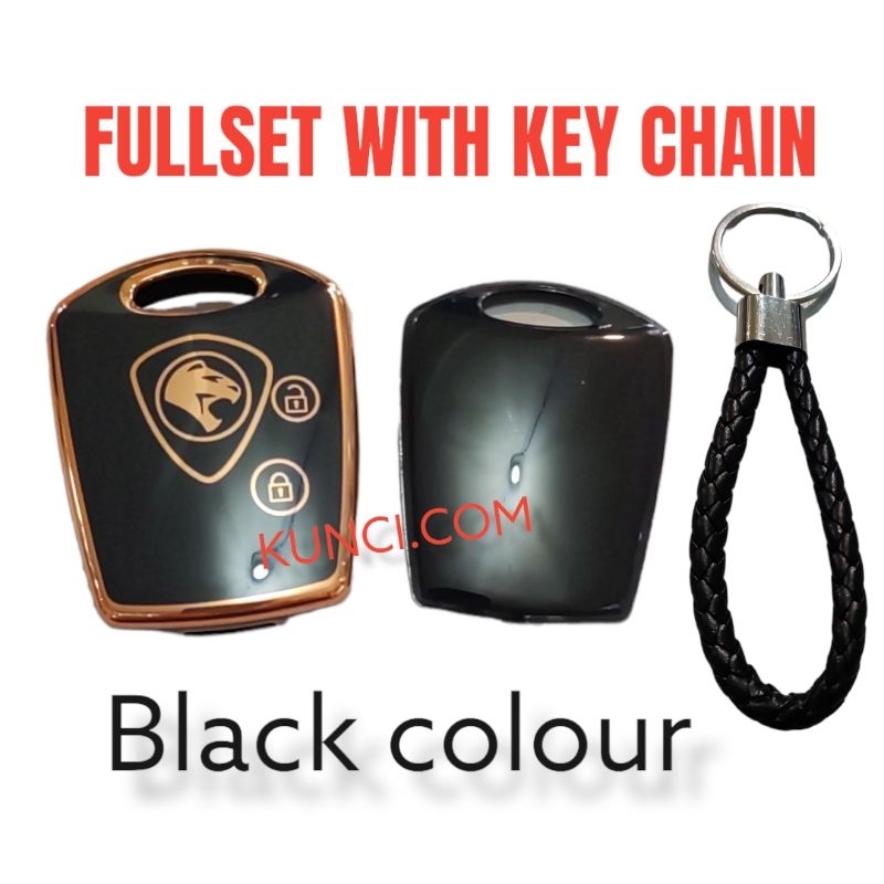 ♩Proton Saga FLX VVT remote control with key and immobilizer chip set ...