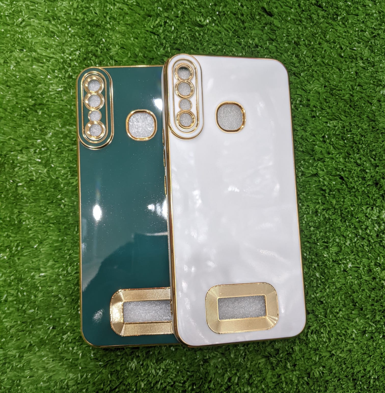 Tecno Spark 4 New Electroplating Borders With Logo Hole Silicon Case ...