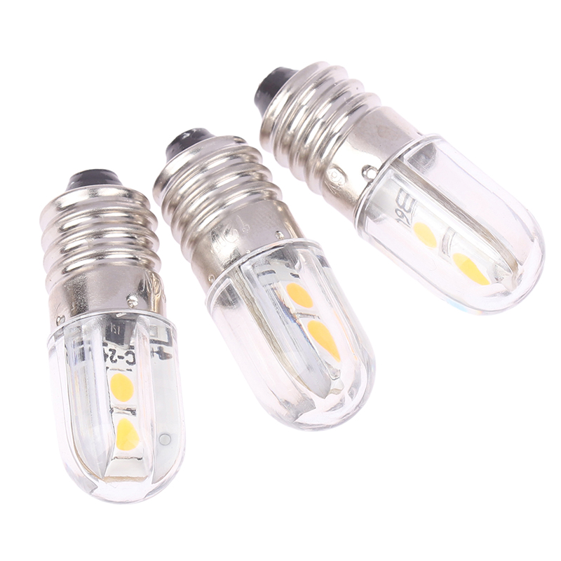 E10 Led Bulb 6V 12V 24V Upgrade Bulbs 4LED Lamp Replacement For Torch ...