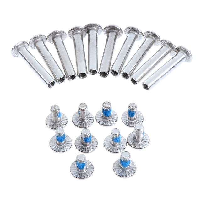 1 Set Inline Skate Wheel Screw Nail Replacement Roller Skates Nut Bolts ...