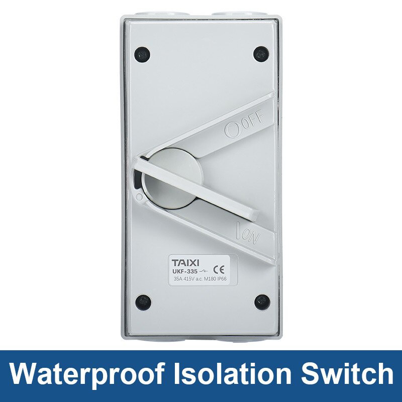 Waterproof Isolator Switch IP66 1P 2P 3P 4Pole 20A 35A 63A 250V 440V Outdoor Switch Waterproof ...