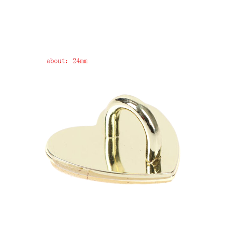 5Pcs Metal Heart Shaped Phone Charm Holder Love Heart Phone Finger Ring ...