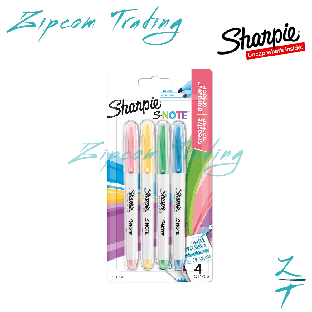 SHARPIE S Note Creative Marker Highlighter ( Chisel Tip ) | Lazada