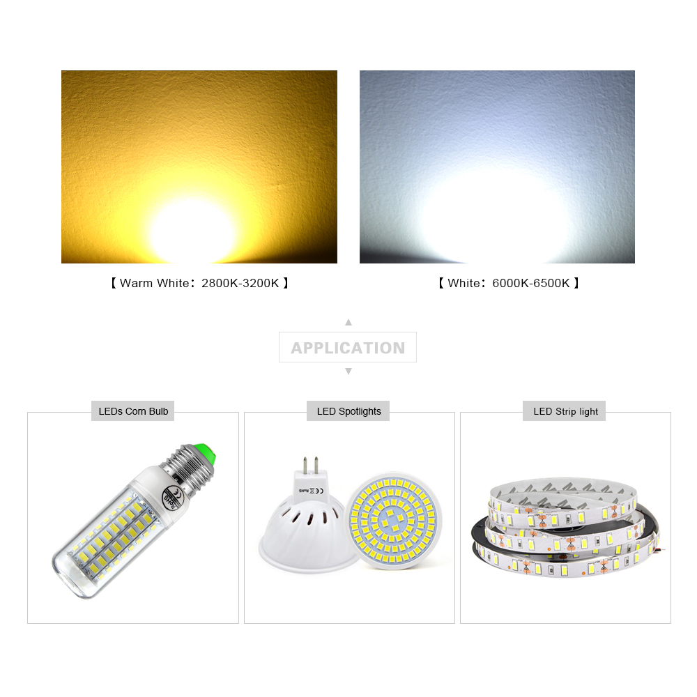 【TopazTrove】Best 100Pcs 100% Original Epistar SMD 5730 / 2835 Chip LED ...