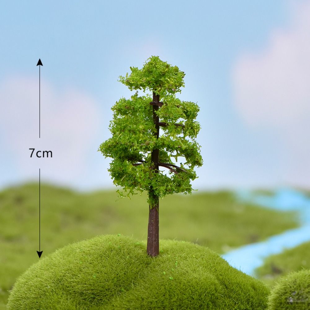 Creative Plastic Sakura Miniatures Model Rural Style Simulation Trees ...