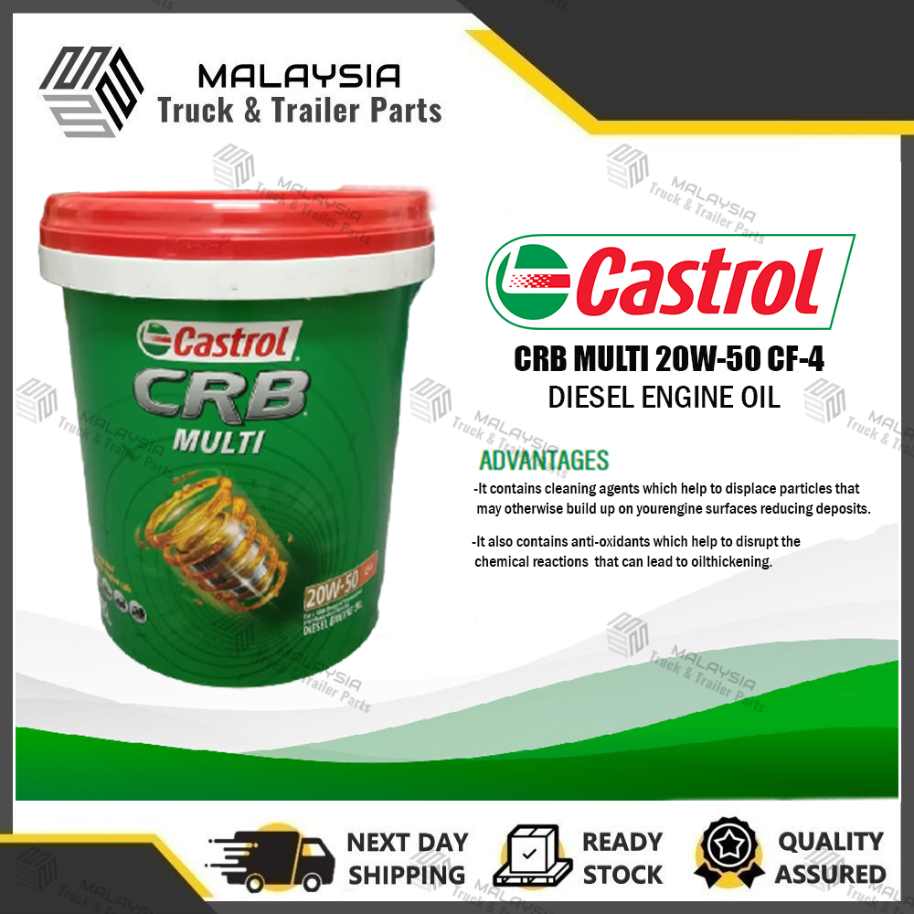 CASTROL CRB MULTI 20W-50 DIESEL ENGINE OIL CF-4 18L 18 LITER | Lazada
