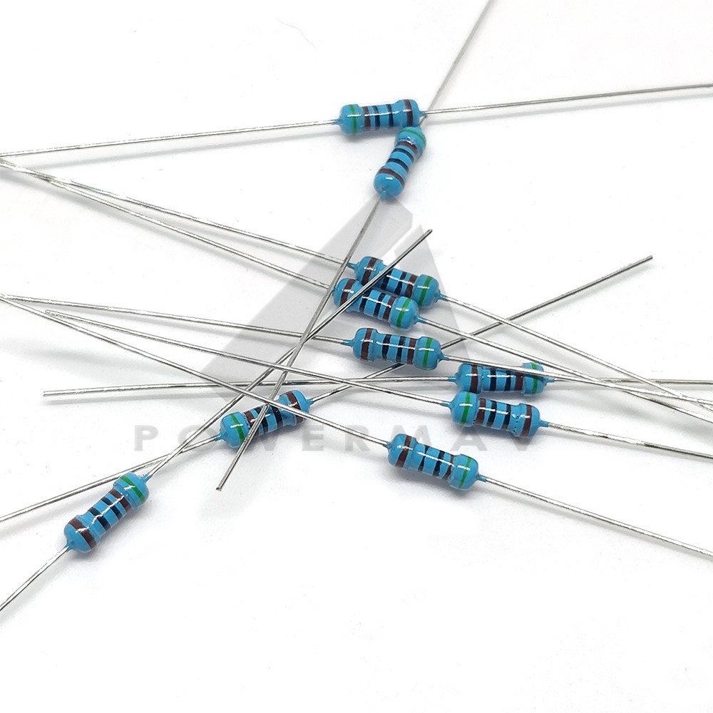 10pcs 510 ohms 5 band 1/4w Metal film resistor 1% ohm for pcb ...