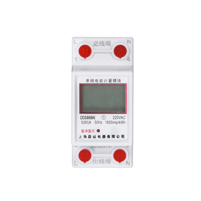 Single Phase Digital Reset Zero Energy Meter Kwh Voltage Current Power Consumption Meter