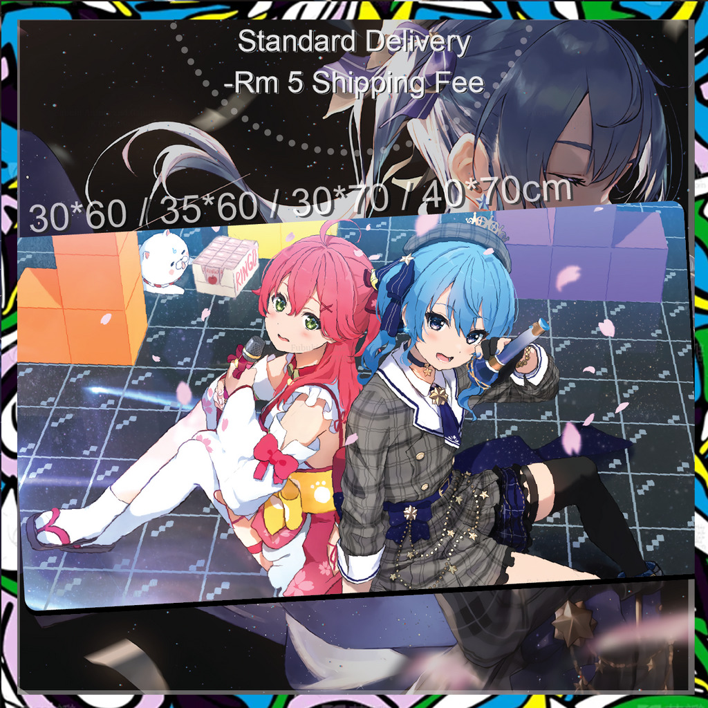 Hololive Vtuber Hoshihi Suisei อะนิเมะเกมขนาดใหญ่พิเศษ Long Table Pad ...