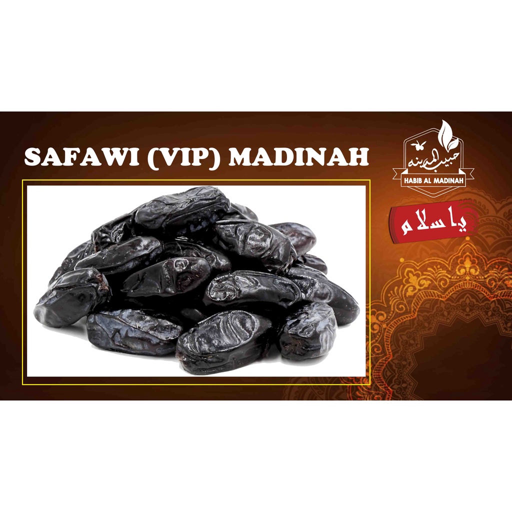 KURMA SAFAWI (VIP) MADINAH | MURAH DAN SEGAR 500G// 1KG | Lazada