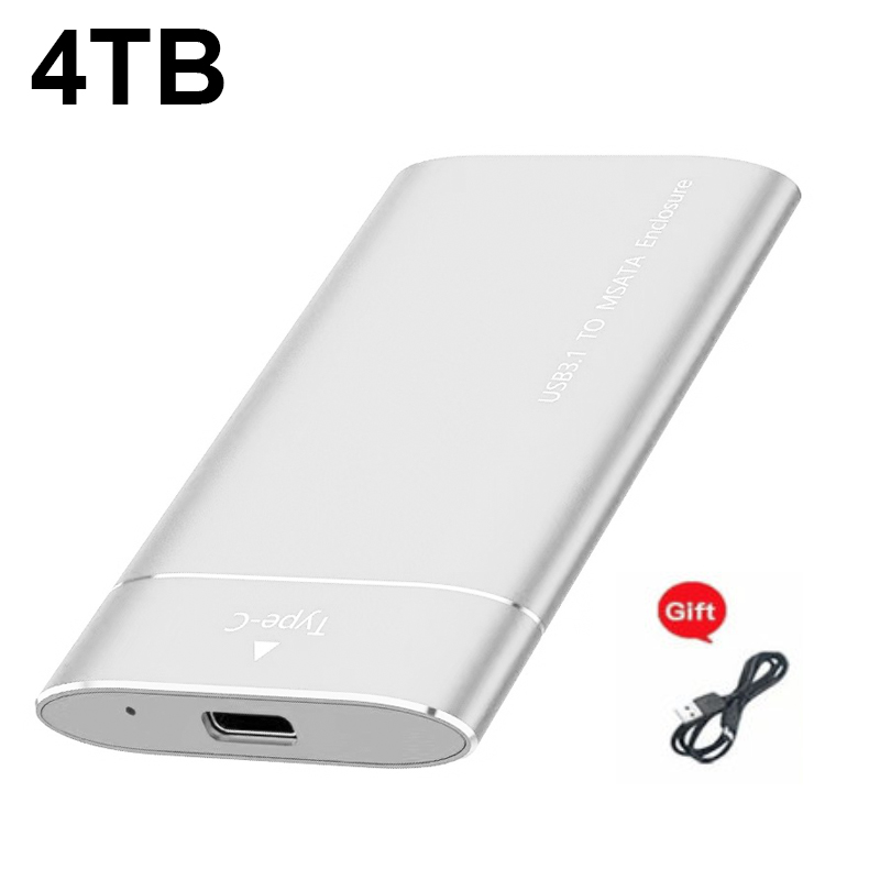 External HDD USB 3.1 Type-C 500GB Portable Removable SSD 2T 4T 16T ...