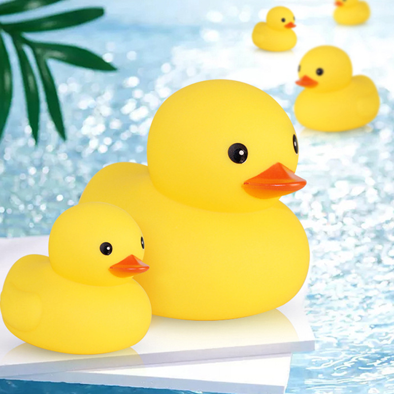 Baby Bath Toys Cute Duck Baby Gift Bathroom Rubber Large Yellow Duck ...