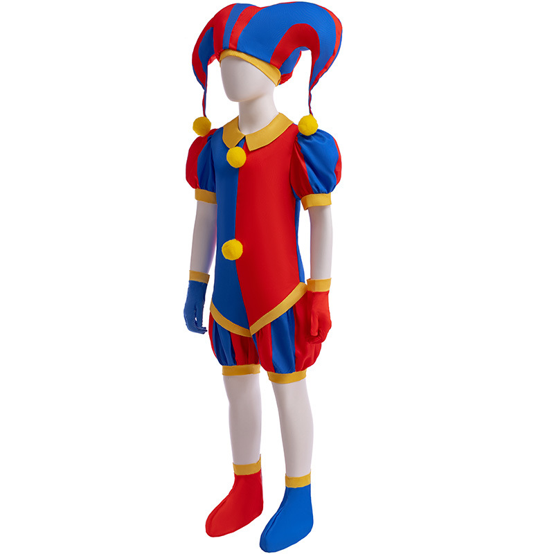 RA The Amazing Digital Circus Pomni cosplay cloth for kids Halloween ...