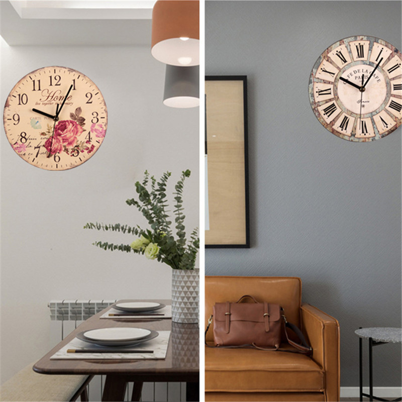 【Bunyad Traders】Home Decoration For Room Wooden Wall Clock Modern ...