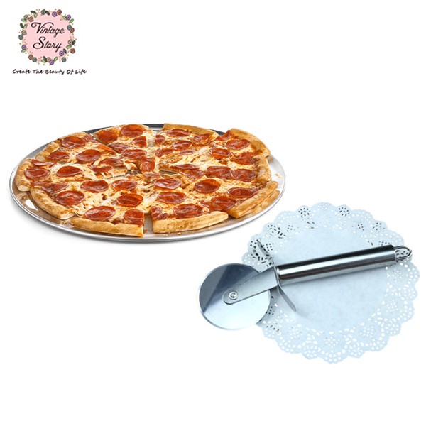 Pisau Pemotong Pizza Roda Pizza Cutter Stainless | Lazada Indonesia