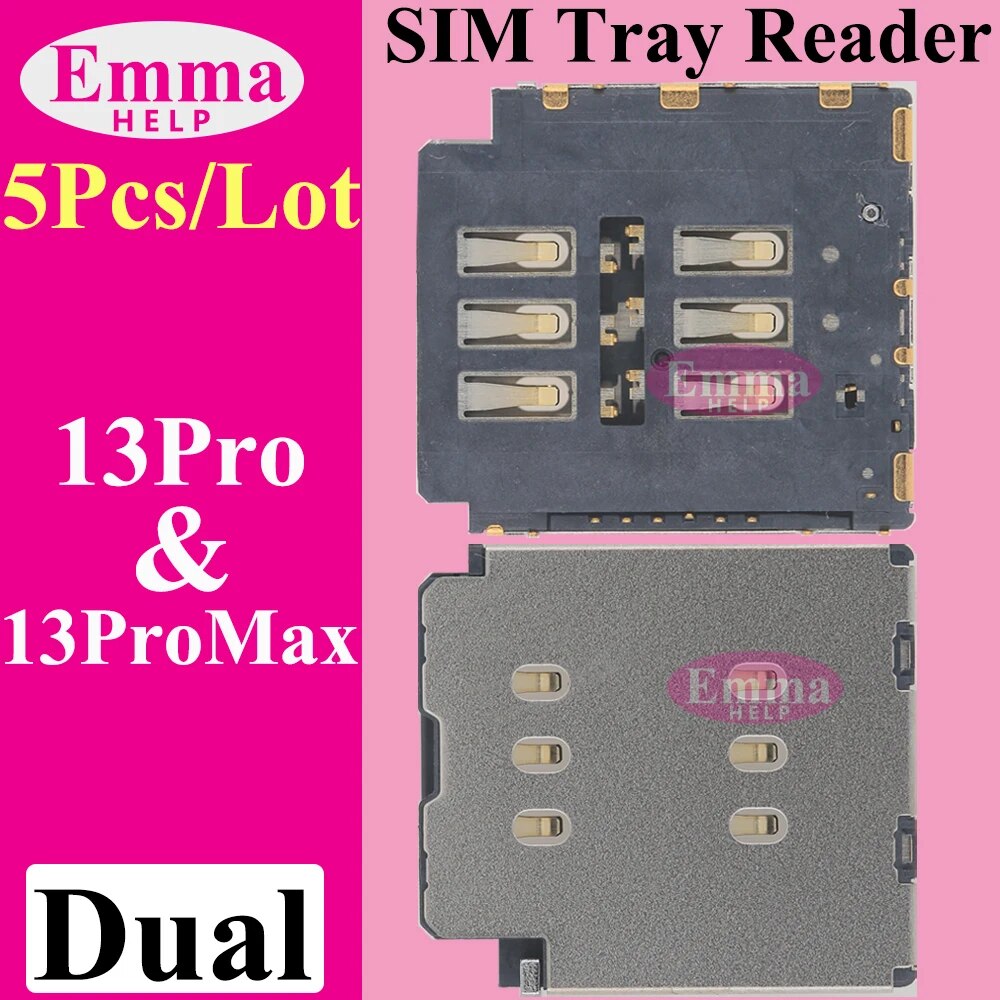 SIM Card Tray Socket Slot Adapter Connector Reader Flex Cable Dual For ...