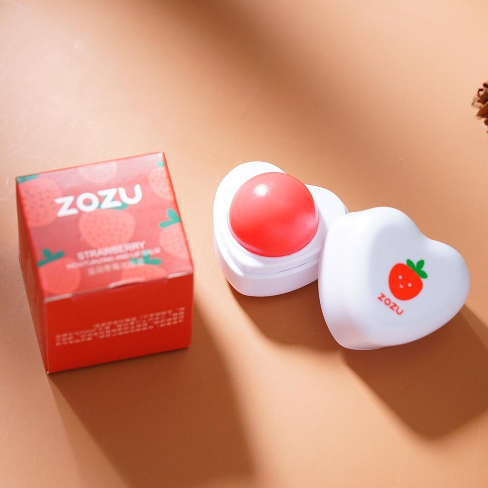Cute Pudding Fruity Ball Shape Lip Balm Strawberry Lipstick Makeup ...