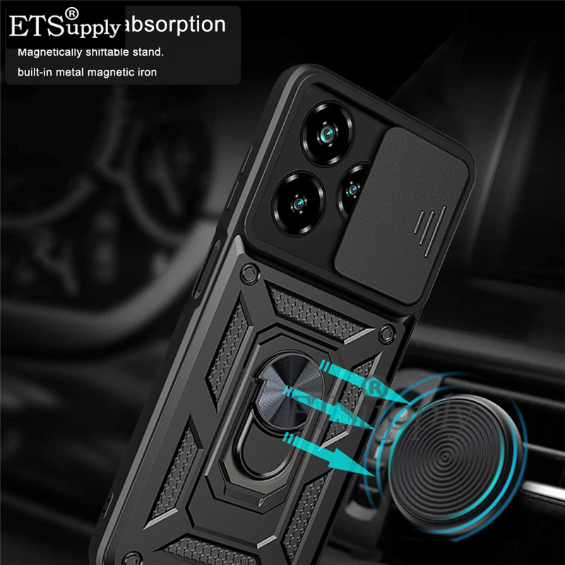ZTE Blade V60 Armor Ring Case, Shockproof, Wear-Resistant, Anti-Skid ...