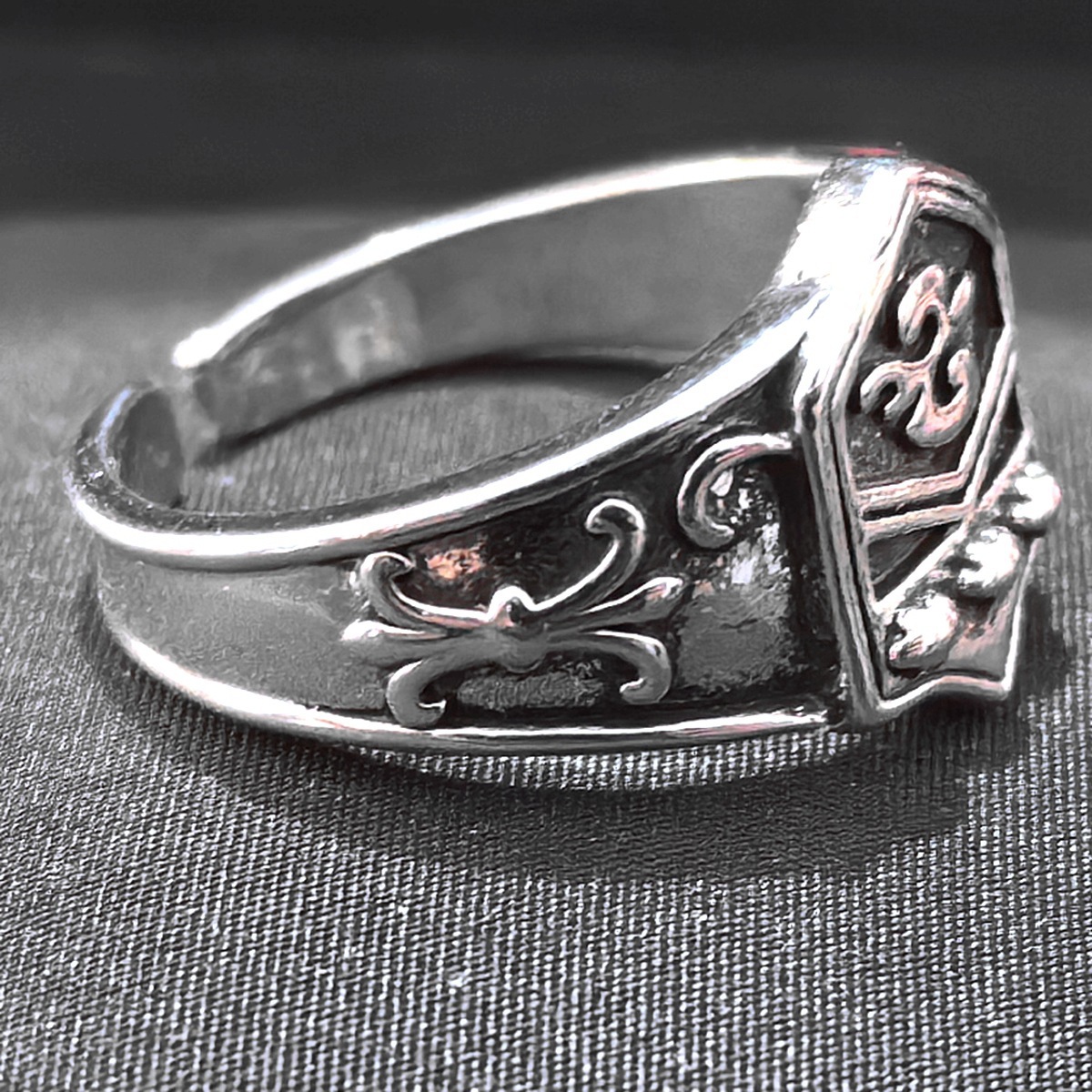 Taiyin First Generation Tutor Pangrei Ring Men's Cloud Ring Retro ...