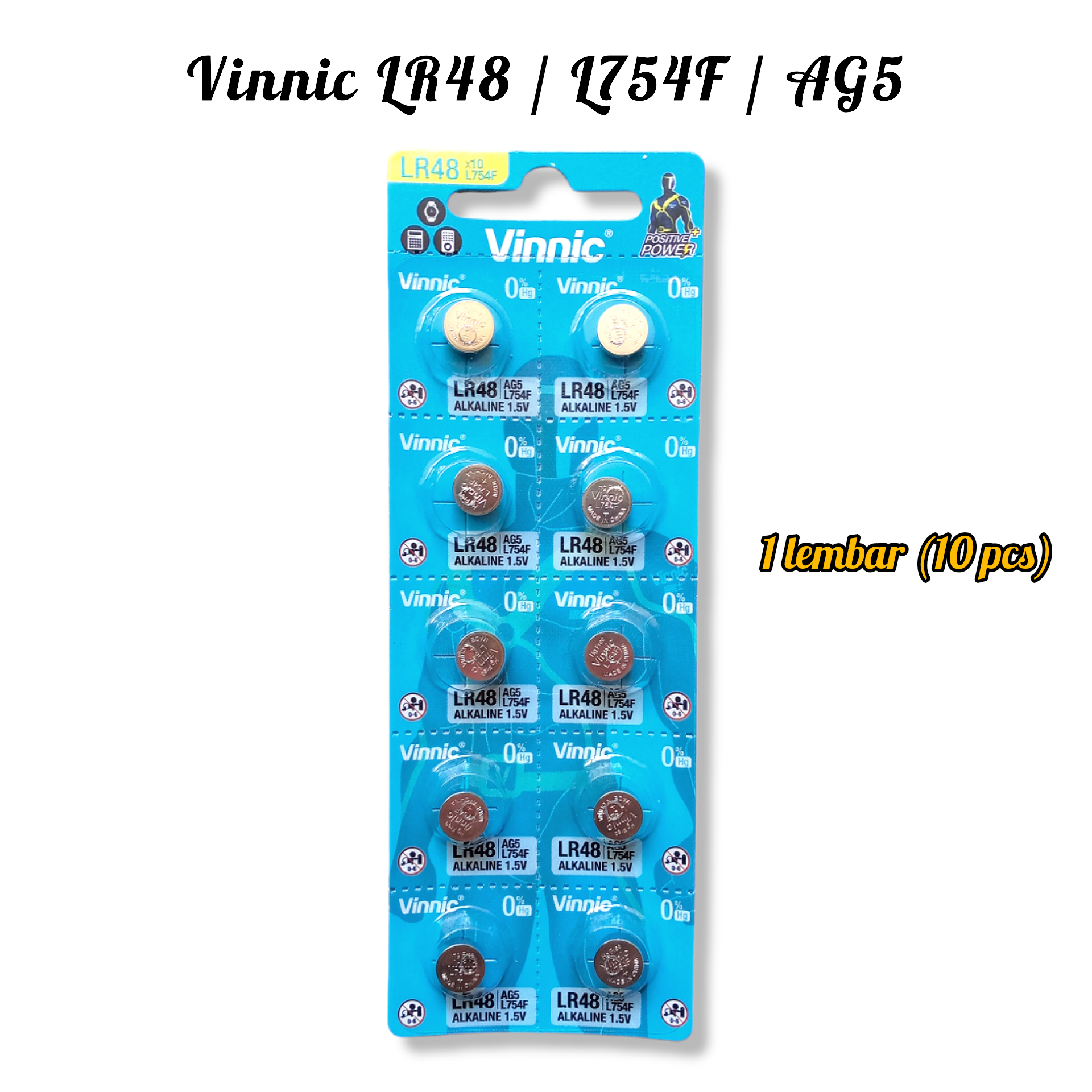 Batre Alat Bantu Pendengaran - 1 Lembar isi 10 Pcs Baterai - Baterai ...