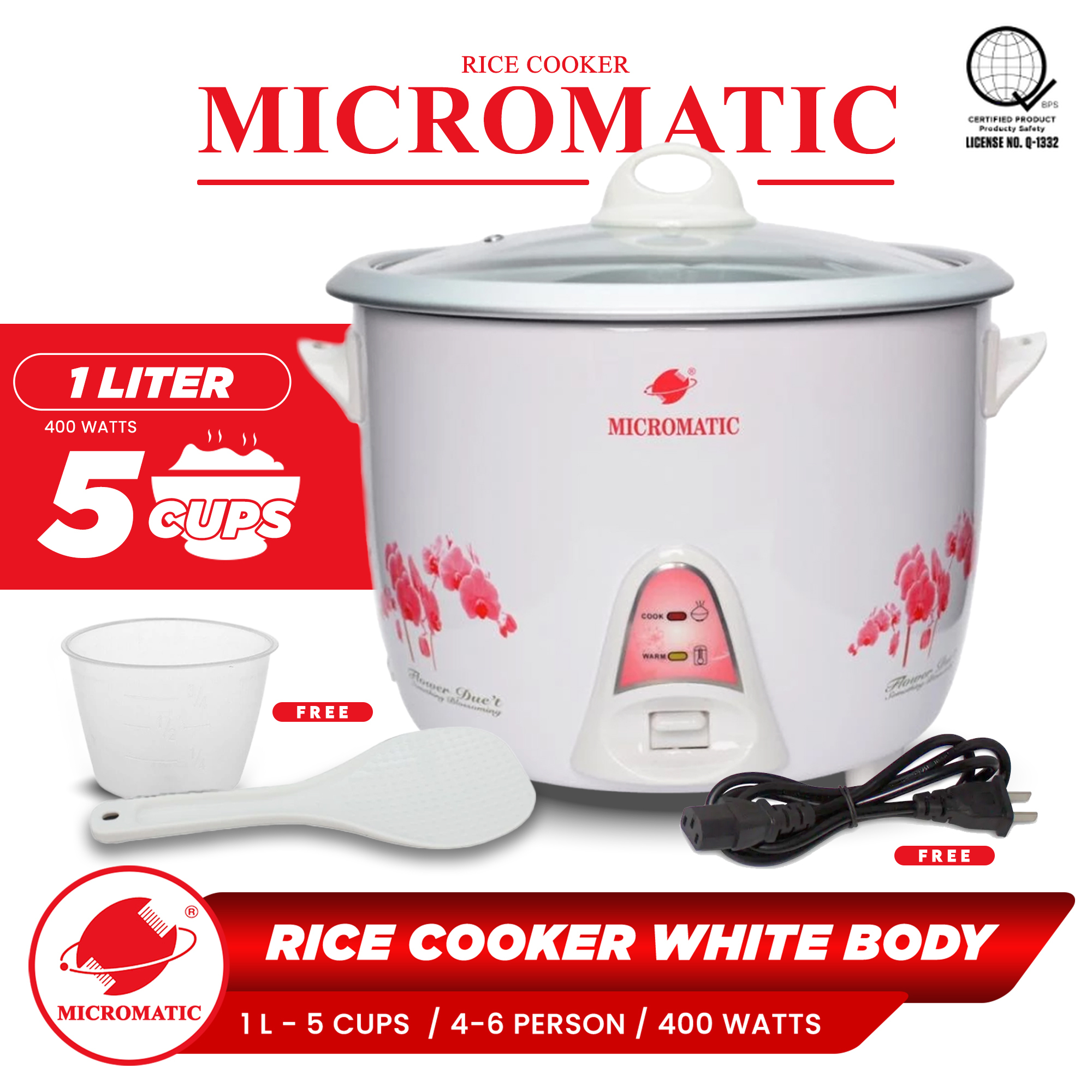 Micromatic Rice Cooker 0.6L/1.0L/1.5L - Gold Mind Everyday Low Price ...