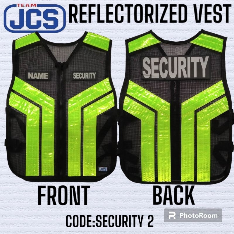 Traffic enforcer and Security guard reflectorized vest uniform With ...