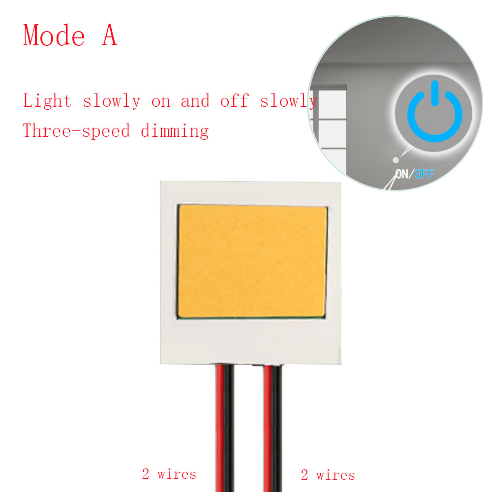 12V Touch Switch Sensor Three-speed Dimming Switch LED Stepless Color Dimmable Touch Sensor ...