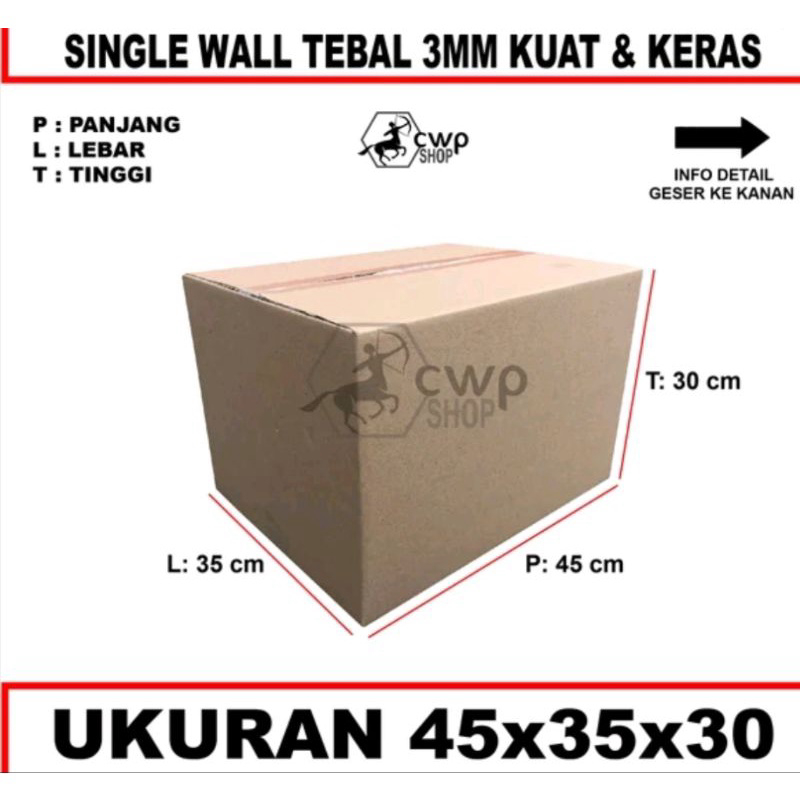 Kardus dos dus packing pengaman paket tebal untuk barang plastik mika ...