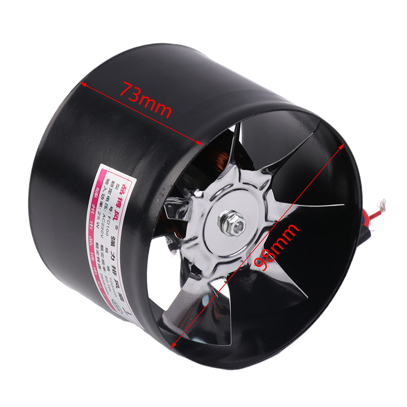 4 Inch Fan Air Ventilator For Home Kitchen Metal Pipe Ventilation ...