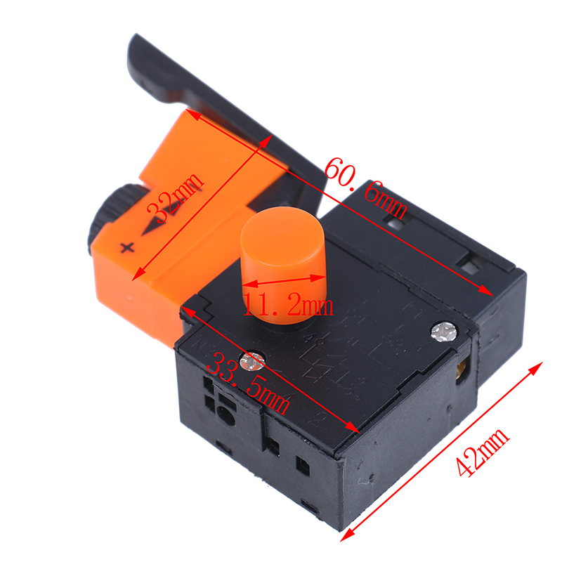 Ac 220v/6a Fa2/61bek Adjustable Speed Switch For Electric Drill Trigger ...