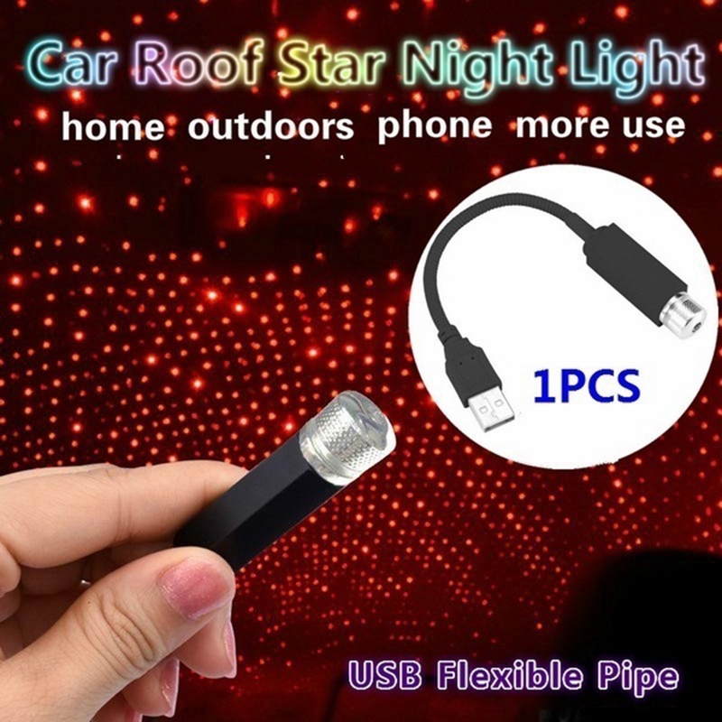 Car LED Starry Sky Lights Car Interior Atmosphere Ceiling Night Star ...