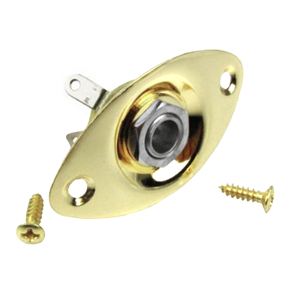 Electric Guitar Bass Jack Socket Output Input Jack Cover Plate With 2 ...