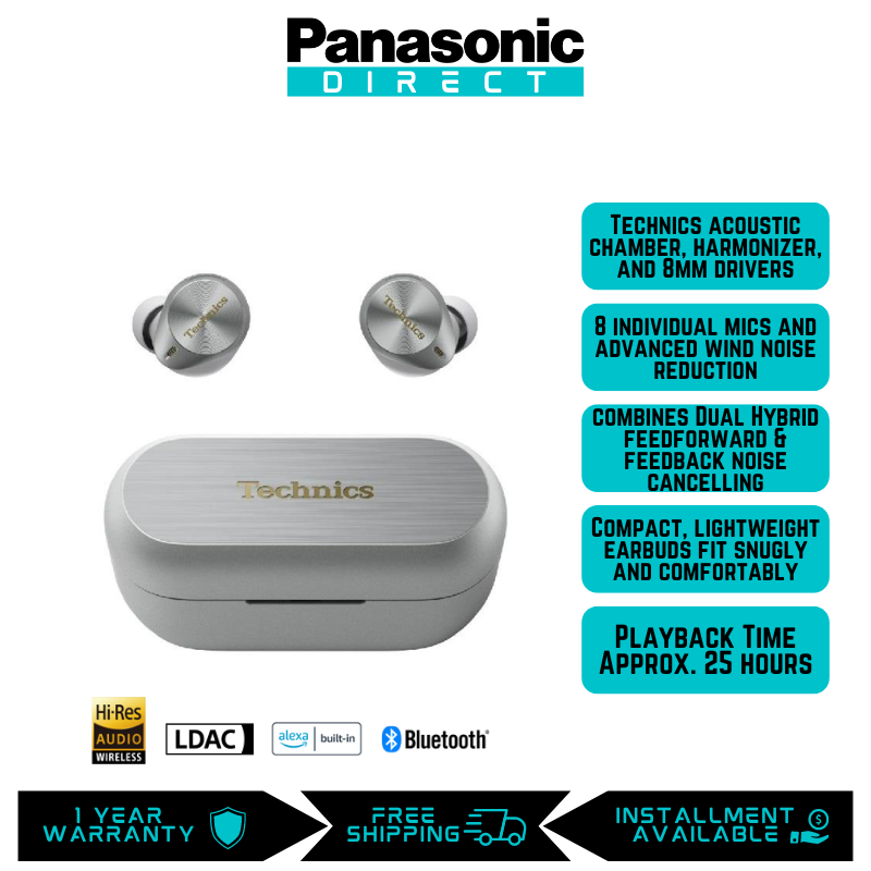 Panasonic EAH-AZ80 True Wireless Noise Cancelling Earphones With ...