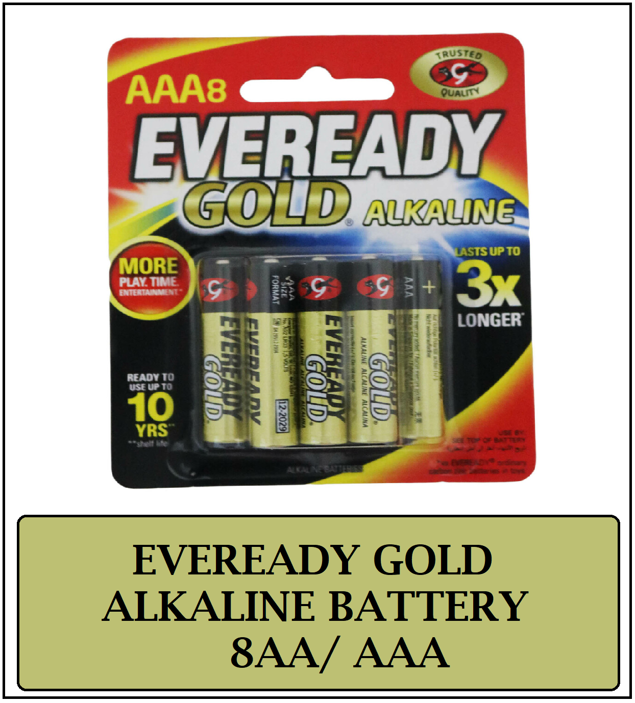 EVEREADY Gold Alkaline Battery AA/AAA 8 Pcs | Lazada
