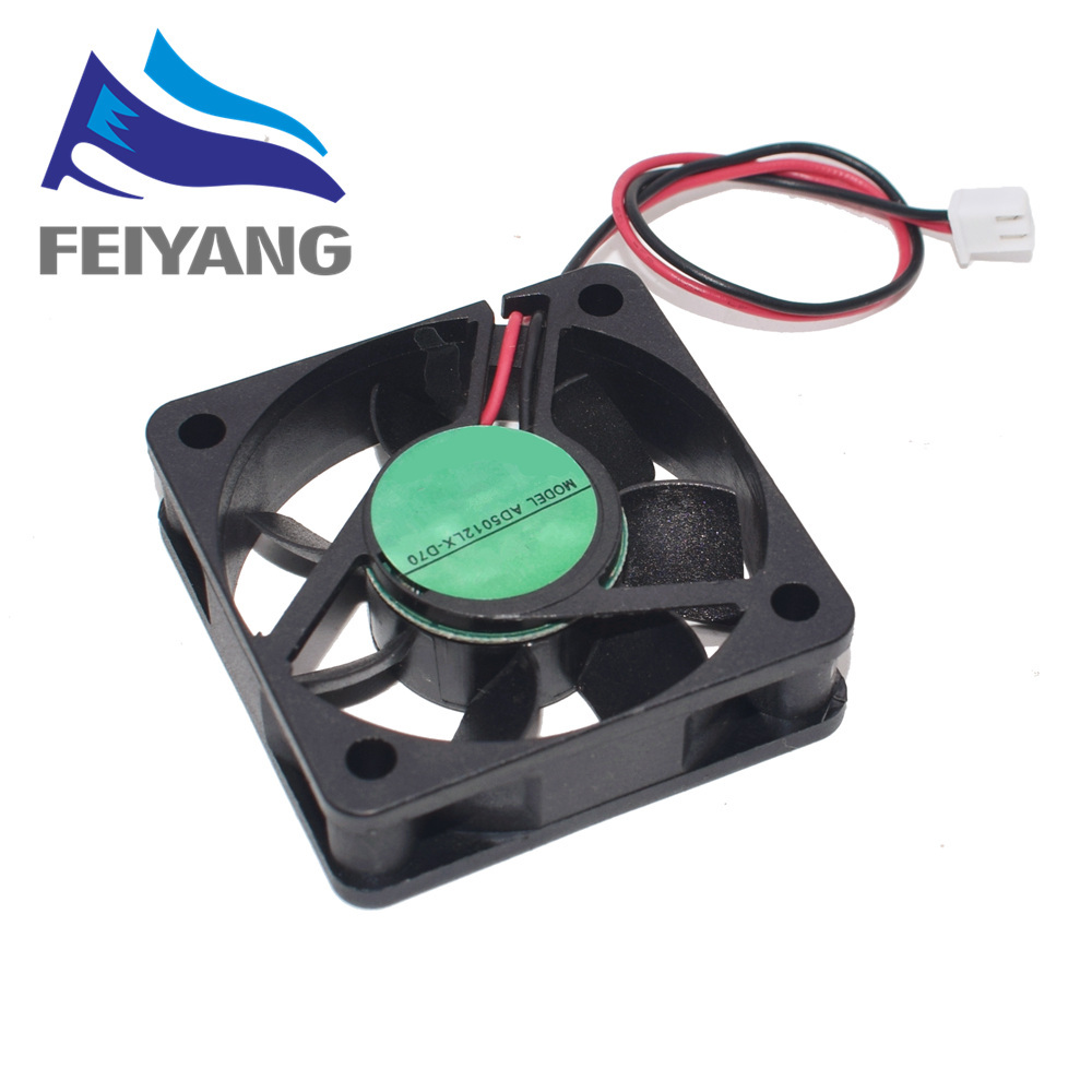 【Teamer Store】1PCS DC 12V 3D printer turbine Fan 3d printer part fan 50mm (50*50*10mm) 2Pin ...