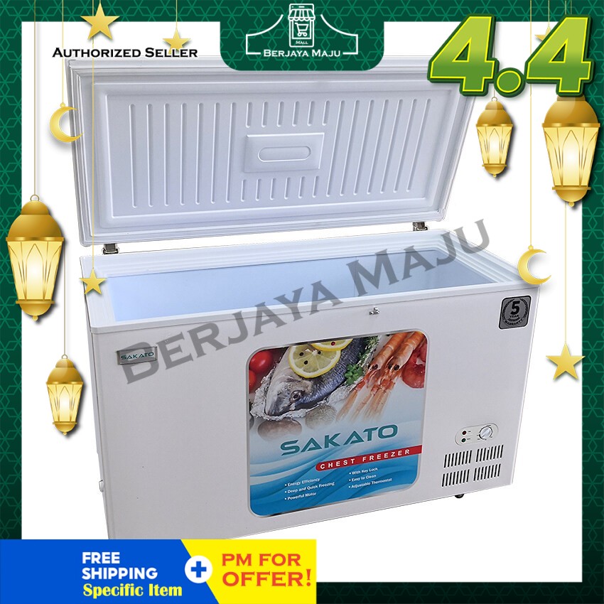Sakato 430L 1 Door Chest Freezer SF-448-SH | Lazada
