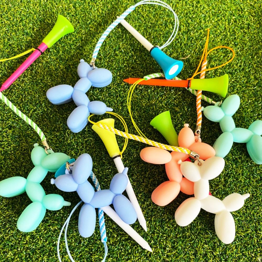 Golf Ball Holder Random Color Golf Ball Tee 8.3mm Bubble Dog Golf ...