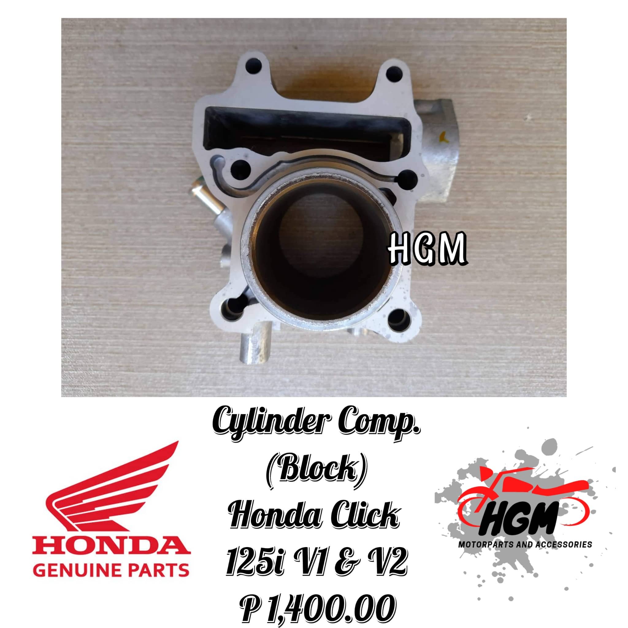 CYLINDER COMP. (BLOCK) HONDA CLICK 125i V1&V2 (12100-KZR-600) | Lazada PH
