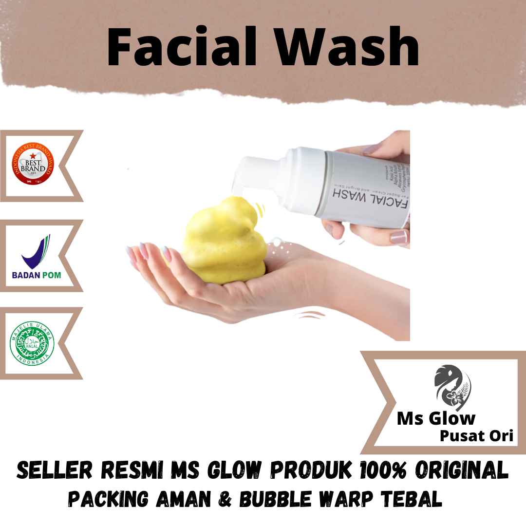 Facial Wash / Facial Wash Ms Glow / Ms Glow Facial Wash Original ...