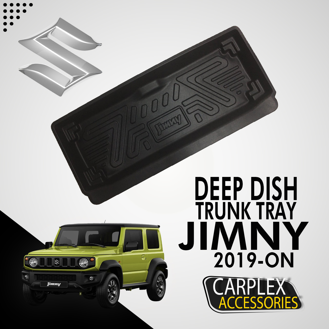 CARPLEX Suzuki Jimny 2019-ON Deep Dish and Trunk Tray 3D Matting ...