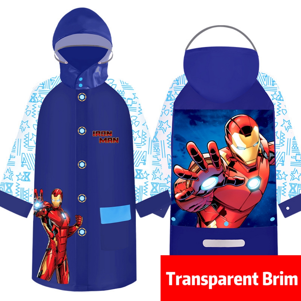 (SG Seller) Disney Children Cartoon Poncho Raincoat Frozen Elsa Girl ...