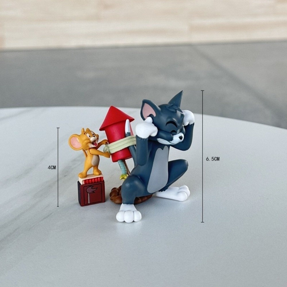 Toy PVC Tom and Jerry Action Figures Anime Style Automotive Interior ...