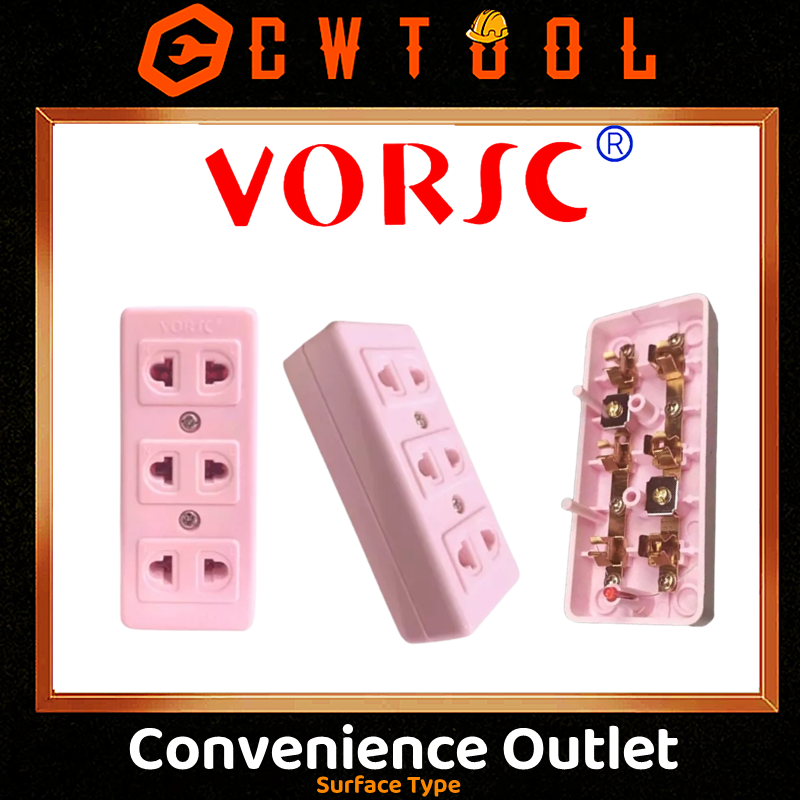 VORSC Surface Type Double Triple Quadruple Convenince Outlet | Lazada PH