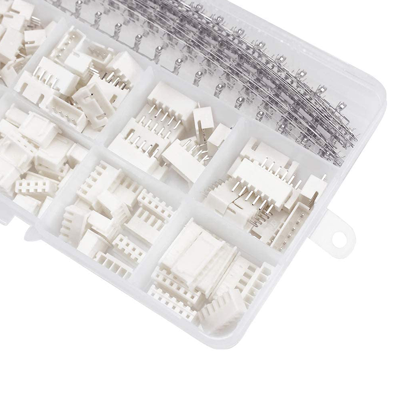 460Pcs 2.54mm JST-XH Connector Kit with 2.54mm Female Pin Header and 2/3/4/5/6 Pin Housing ...