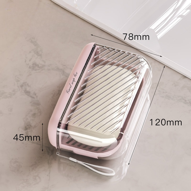 Travel Soap Case Leakproof Seal Drainable Portable Mini Soap Box ...