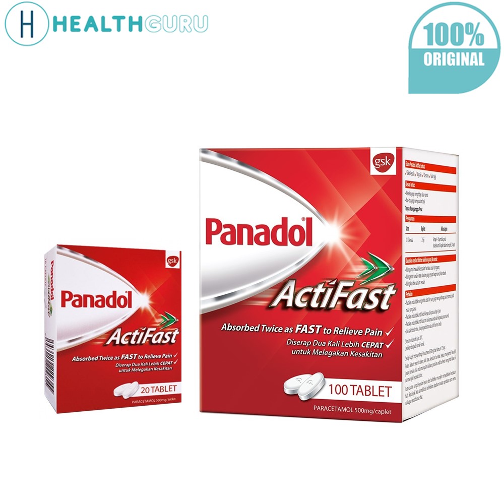 Panadol Actifast for Fast Pain Relief Panadol Red Acti Fast Panadol ...