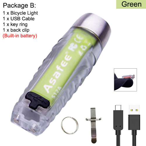 Asafee S12 600LM Mini Porable Brightness Flashlight USB Rechargeable ...